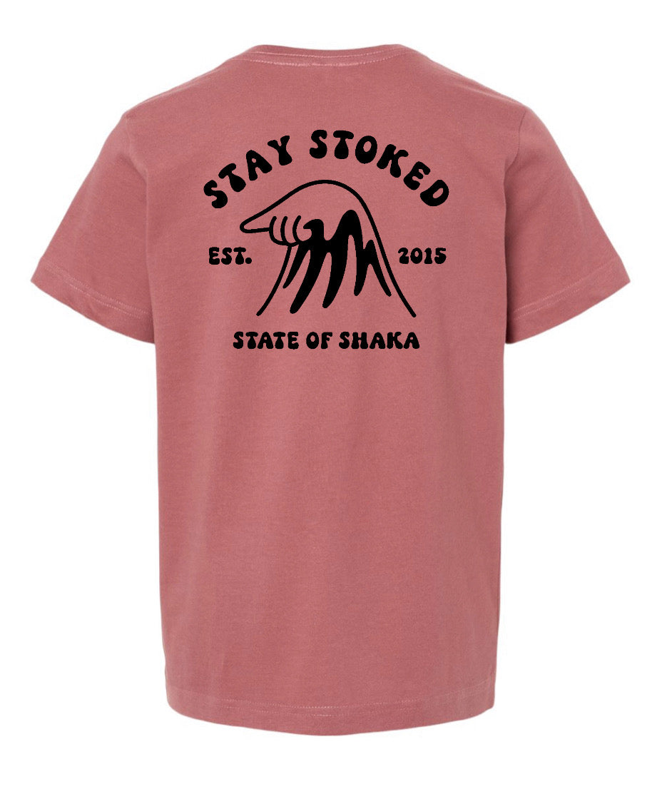 Stay Stoked Toddler and Kids Tee – State of Shaka